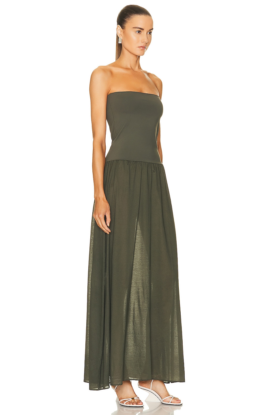 ERES Ankara Dress in Olive Noire | FWRD