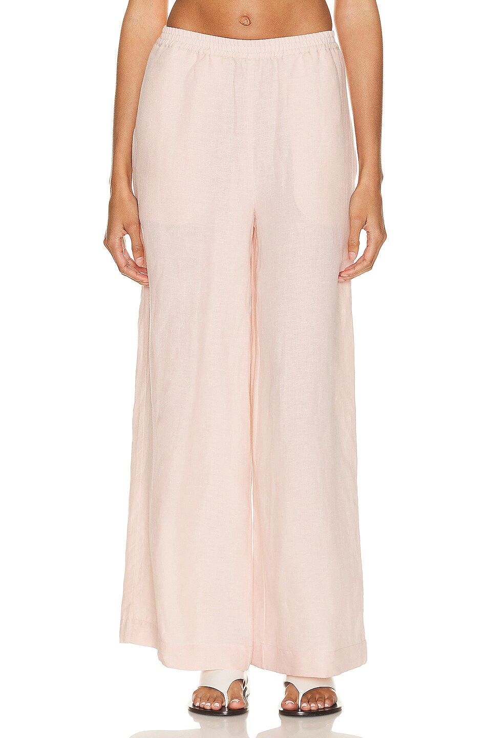 ERES Select Wide Leg Pant in Poudre De Riz | FWRD