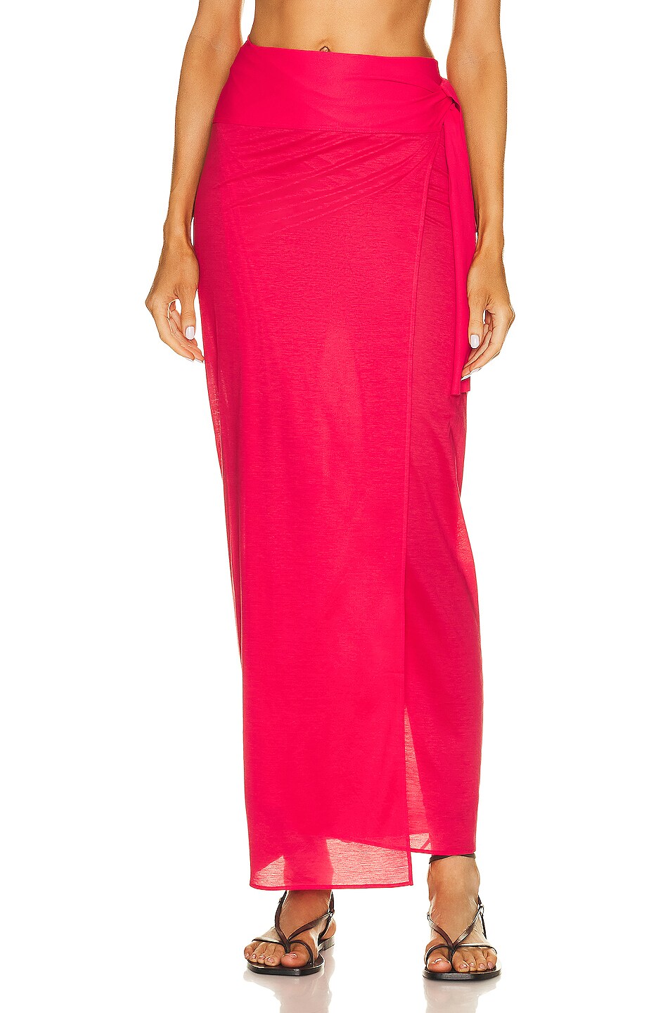 ERES Peplum Long Sarong in Brugnon | FWRD