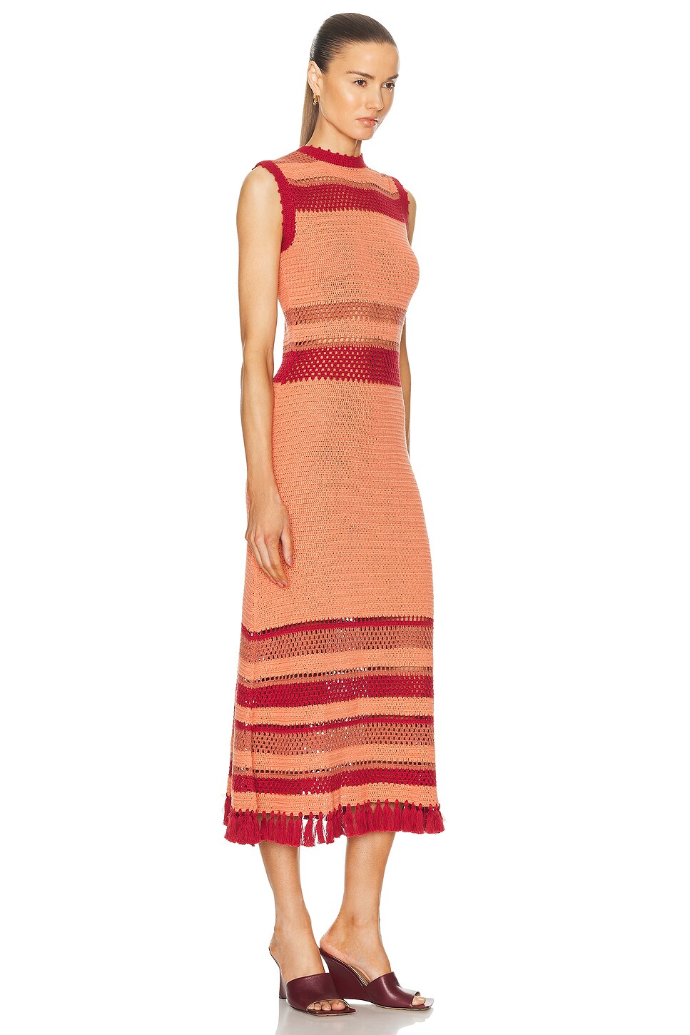 ESCVDO Nanay Midi Dress in Mauve | FWRD