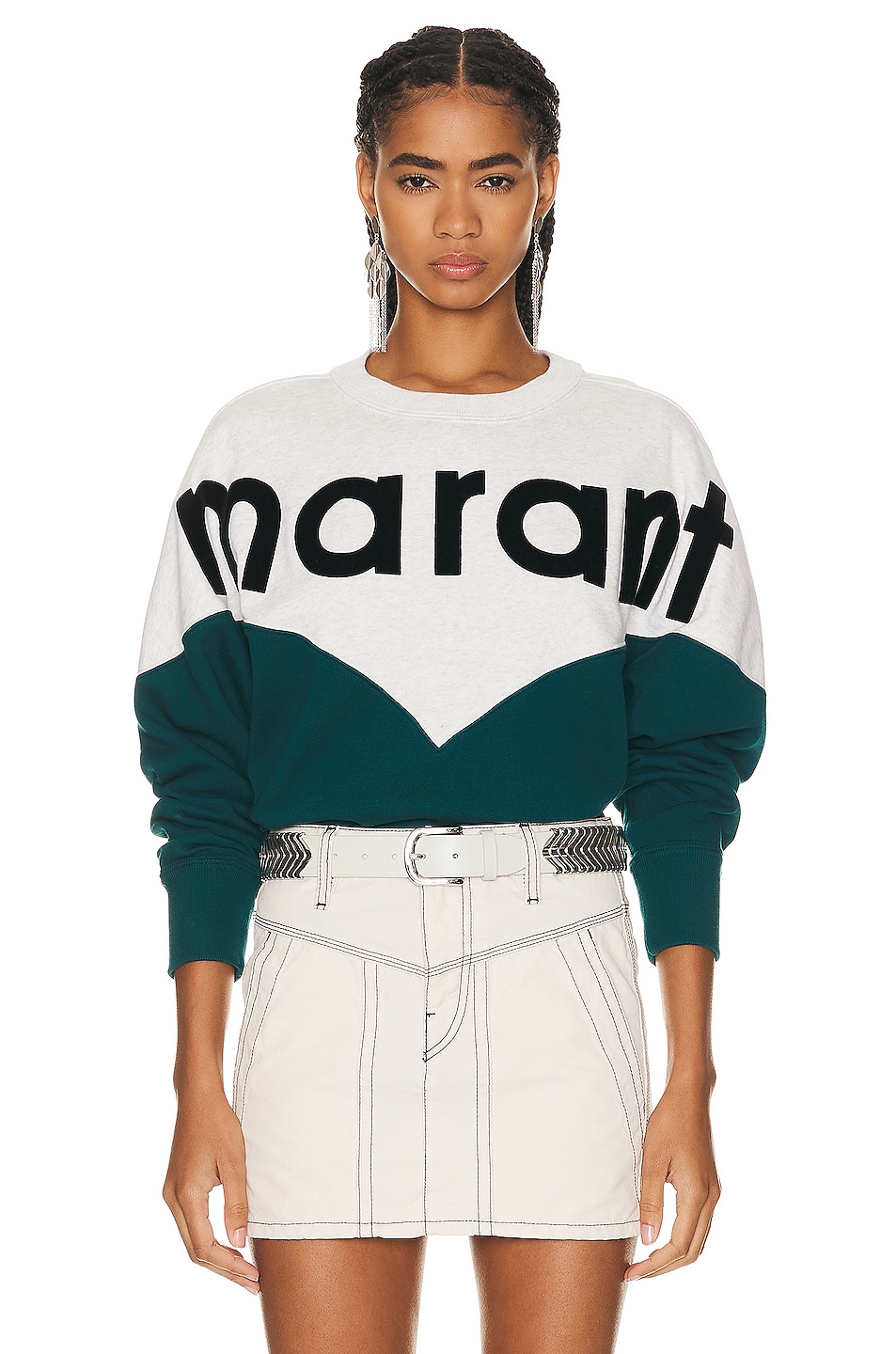 Isabel Marant Etoile Houston Sweatshirt in Teal | FWRD