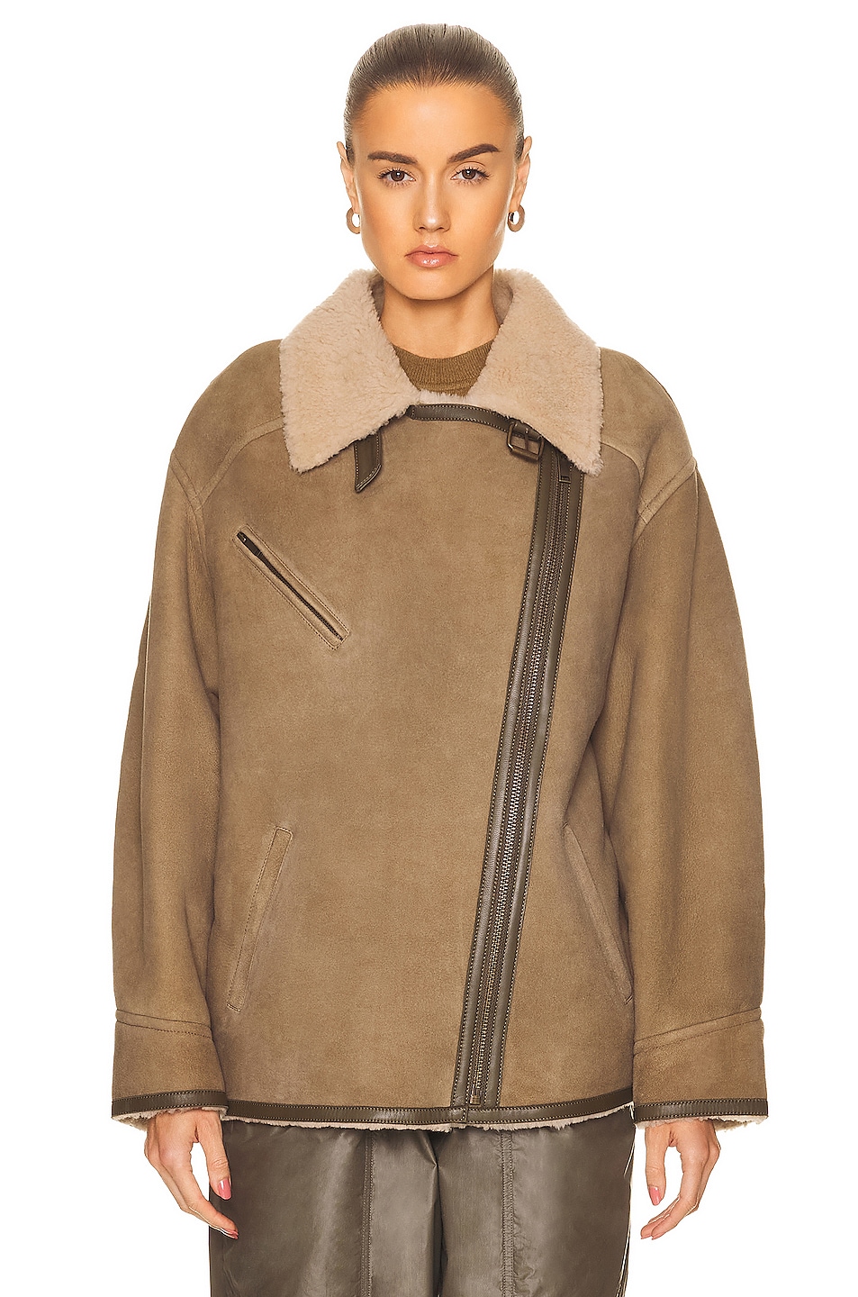 Isabel Marant Etoile Adagio Jacket in Khaki | FWRD