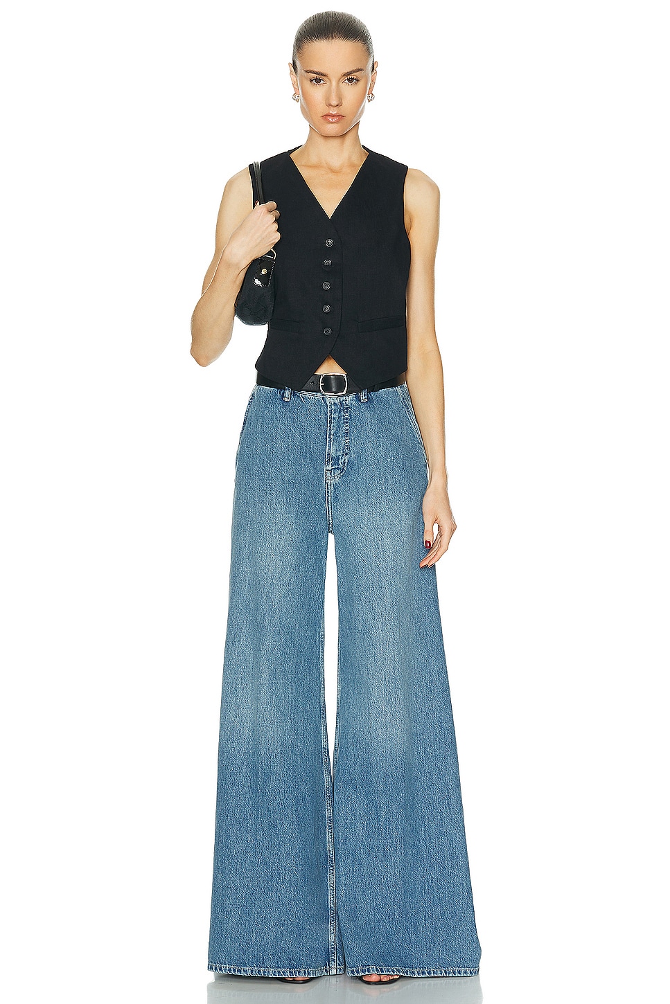 FRAME The Extra Wide Leg in Seraphina | FWRD