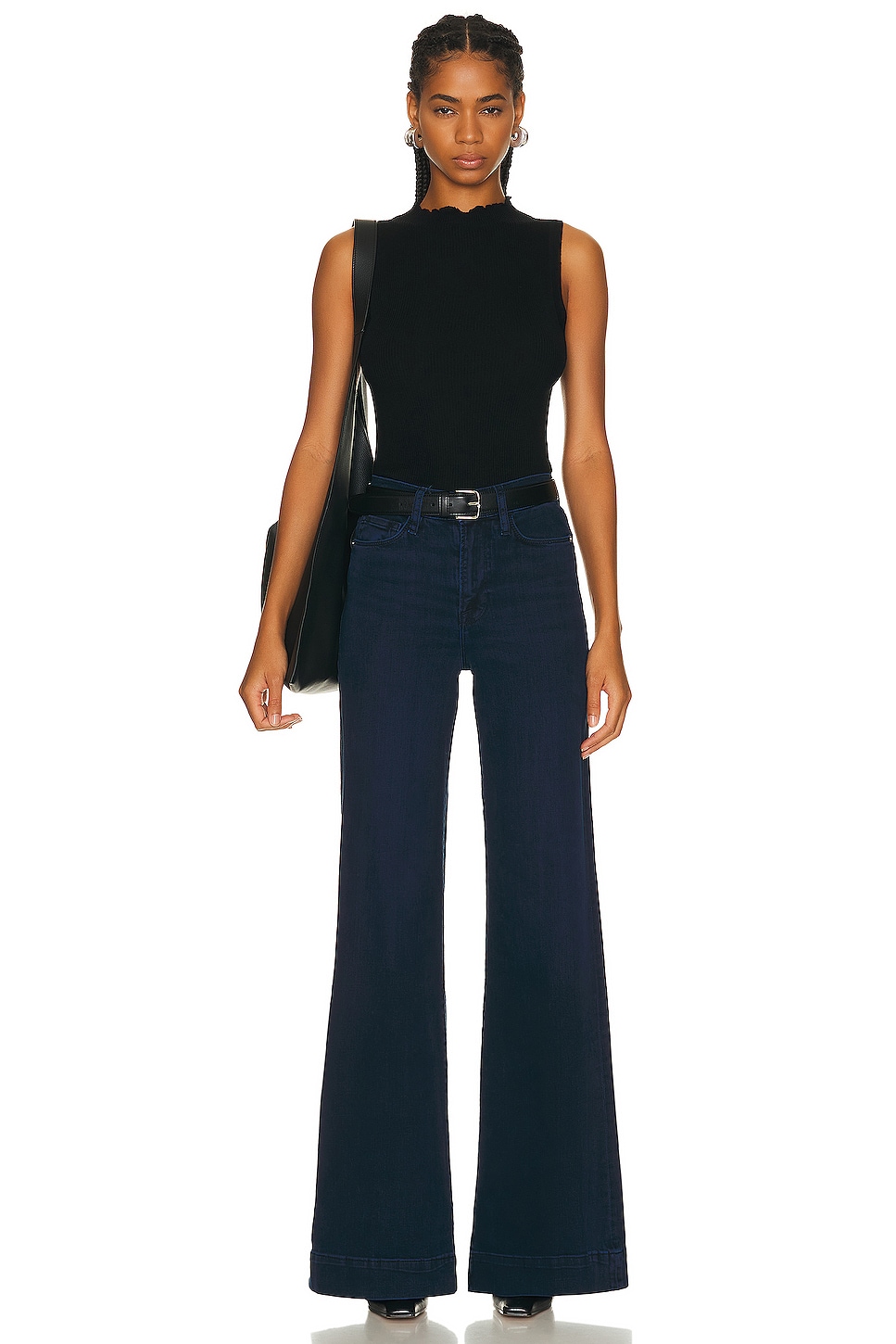 FRAME Le Palazzo Wide Hem in Fiona | FWRD