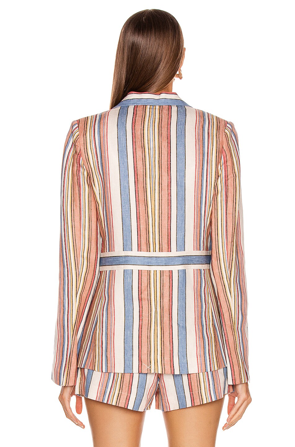 FRAME Classic Patch Blazer in Birkin Blue Multi | FWRD