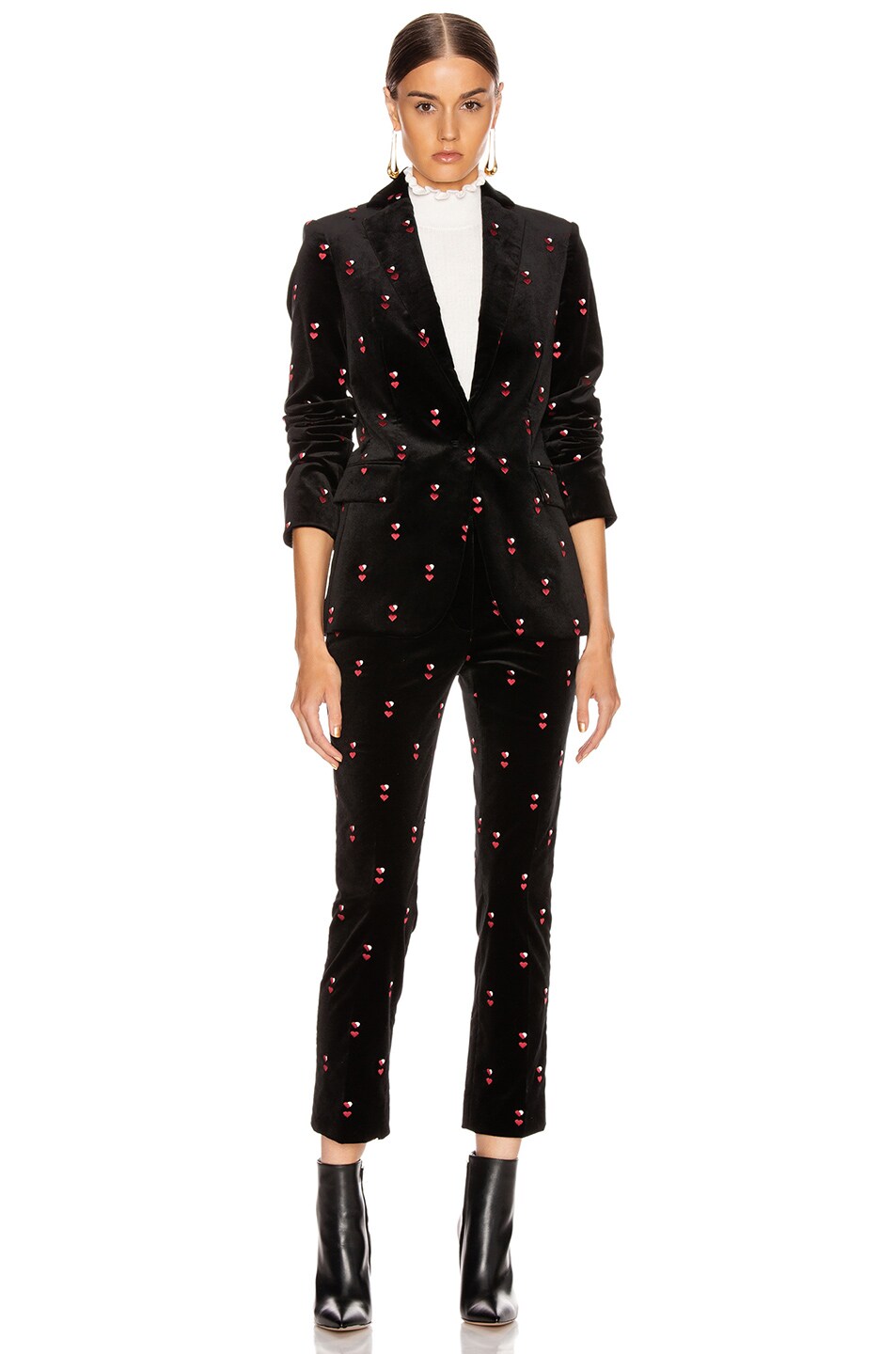 FRAME Classic Blazer in Noir Multi | FWRD