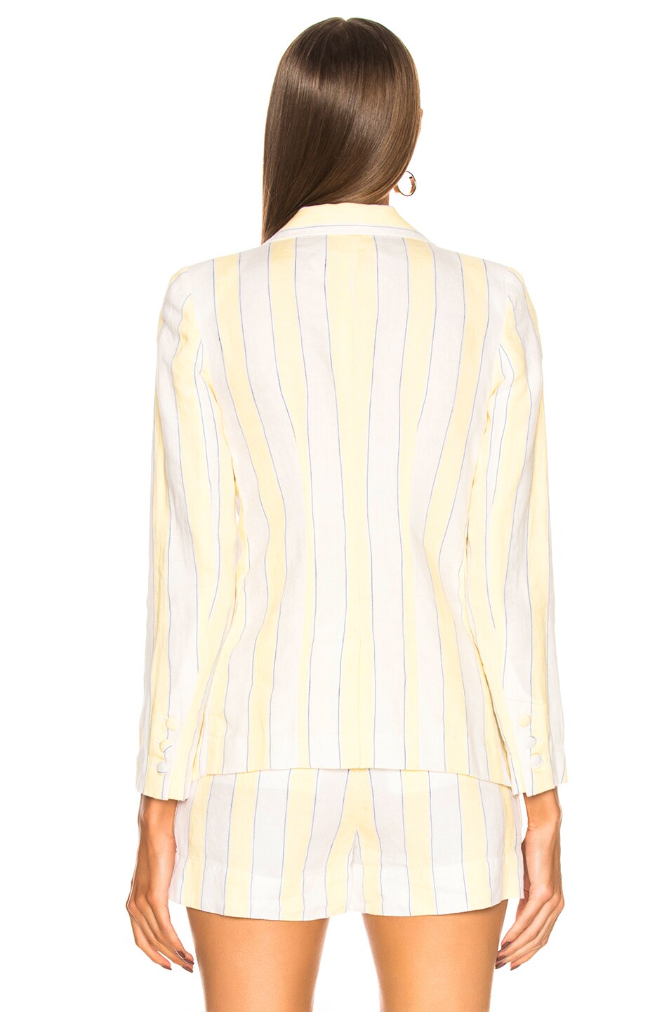 FRAME Stripe Blazer in Golden Haze Multi | FWRD