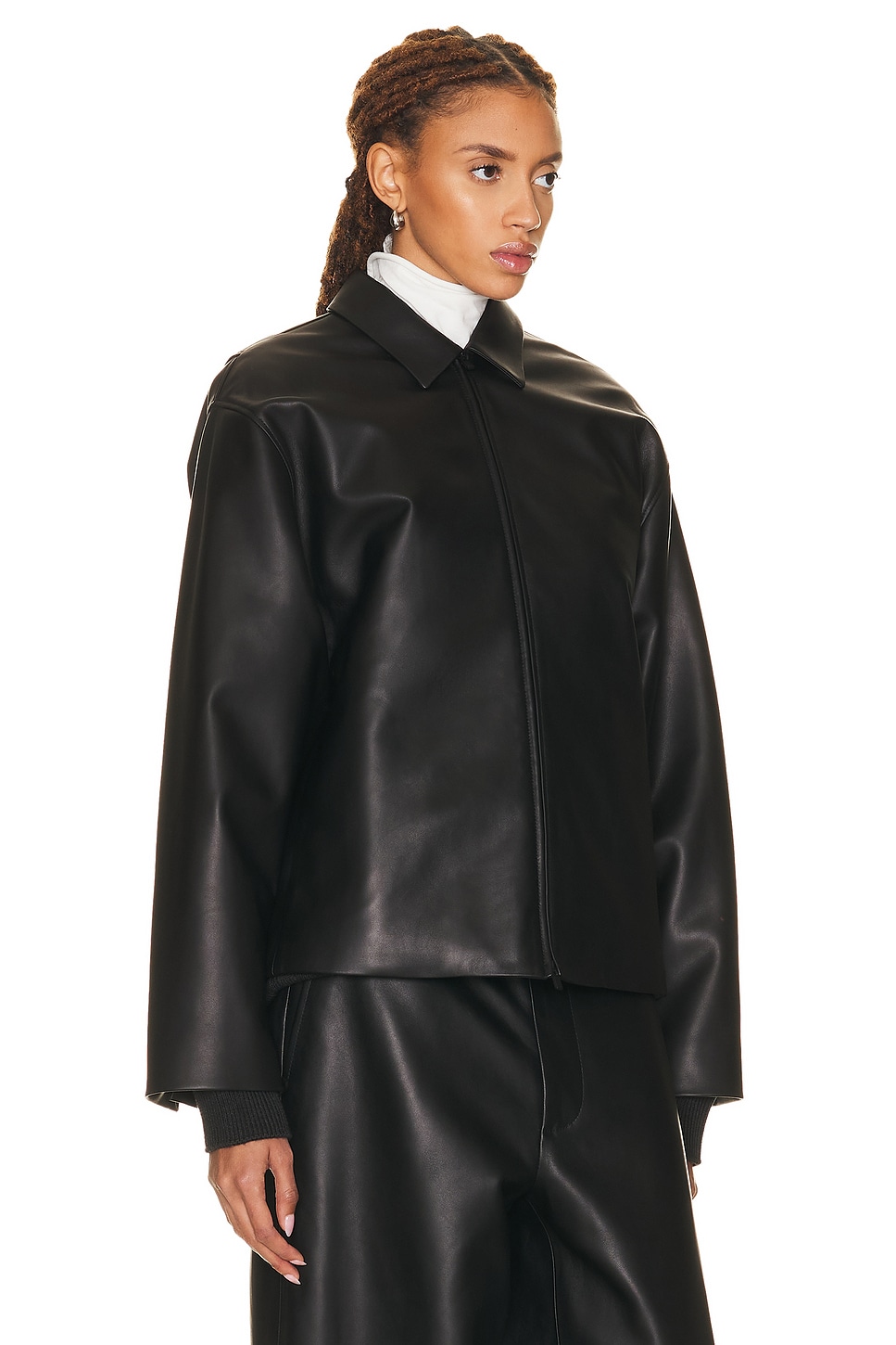 Fear of God Eternal Leather Jacket in Black | FWRD