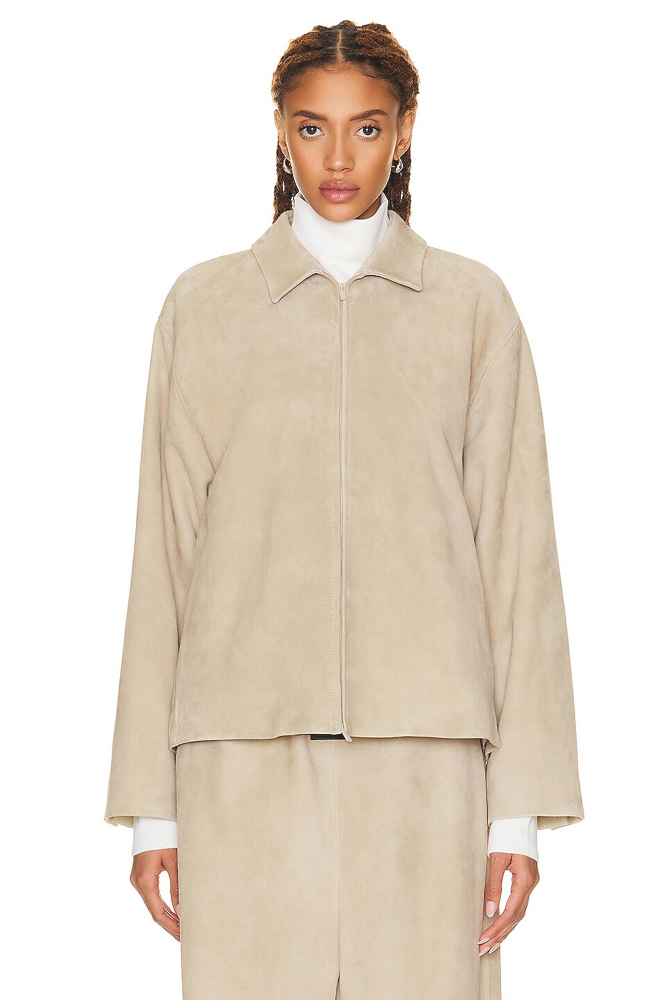 Fear of God Eternal Suede Jacket in Dusty Beige | FWRD