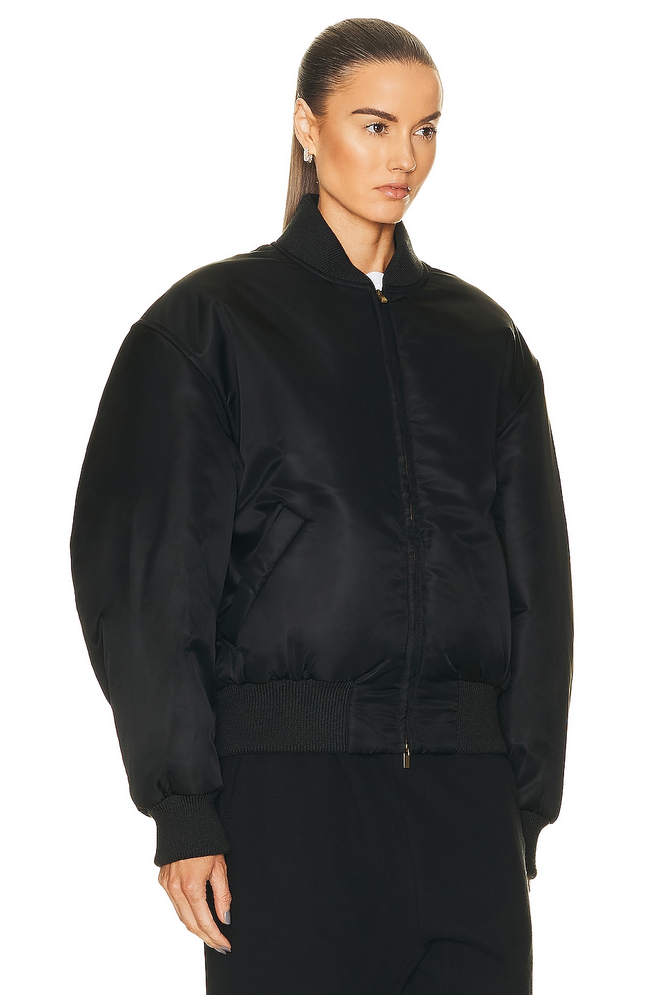 Fear of God Eternal Nylon Bomber Jacket in Black | FWRD