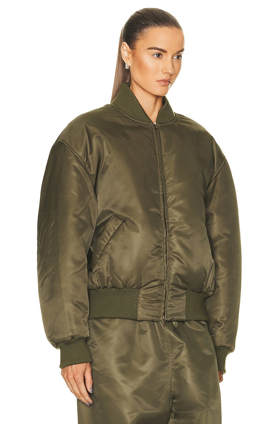 Fear of God Eternal Bomber Jacket in Olive | FWRD