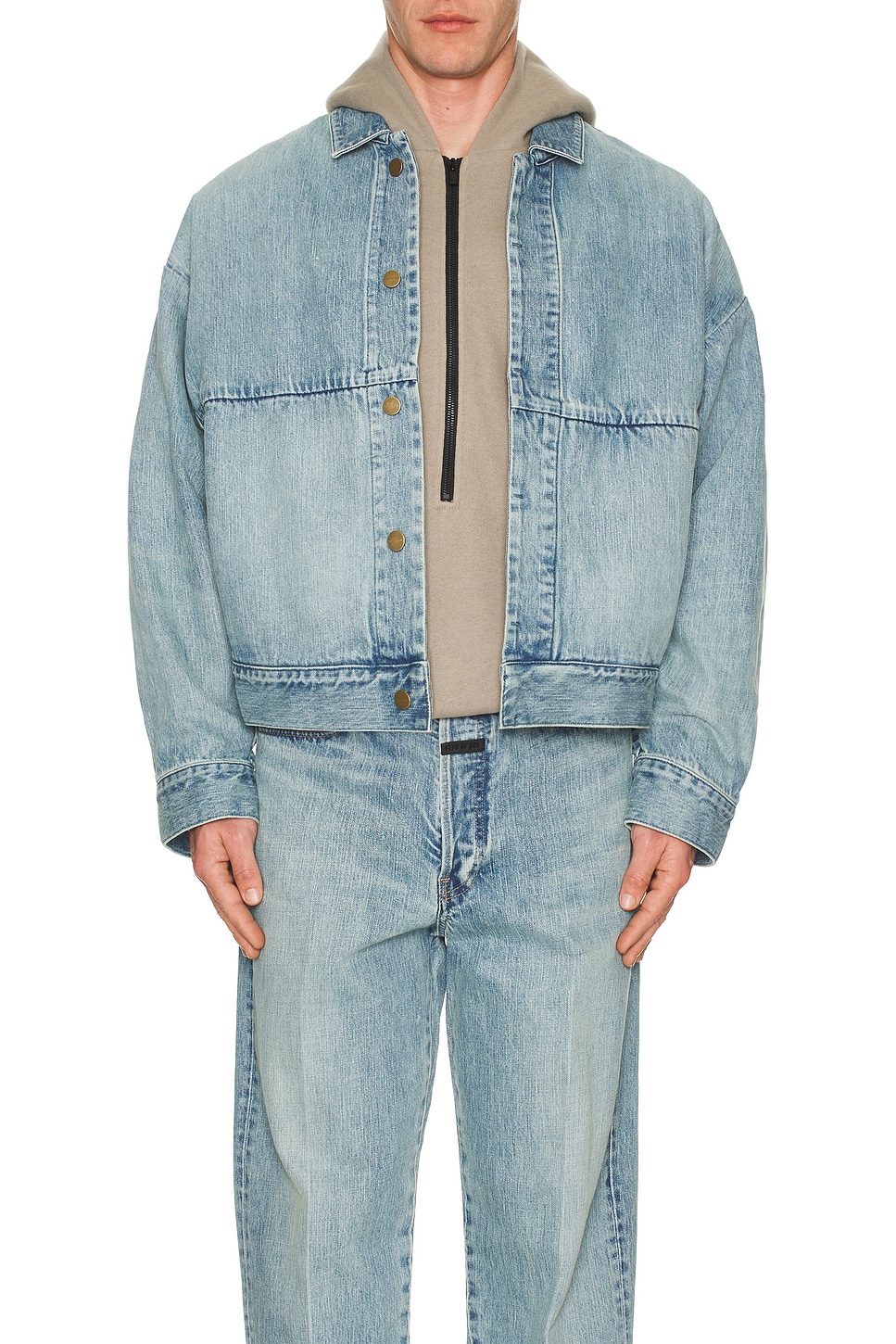 Fear of God Denim Trucker Jacket in Indigo 2 | FWRD