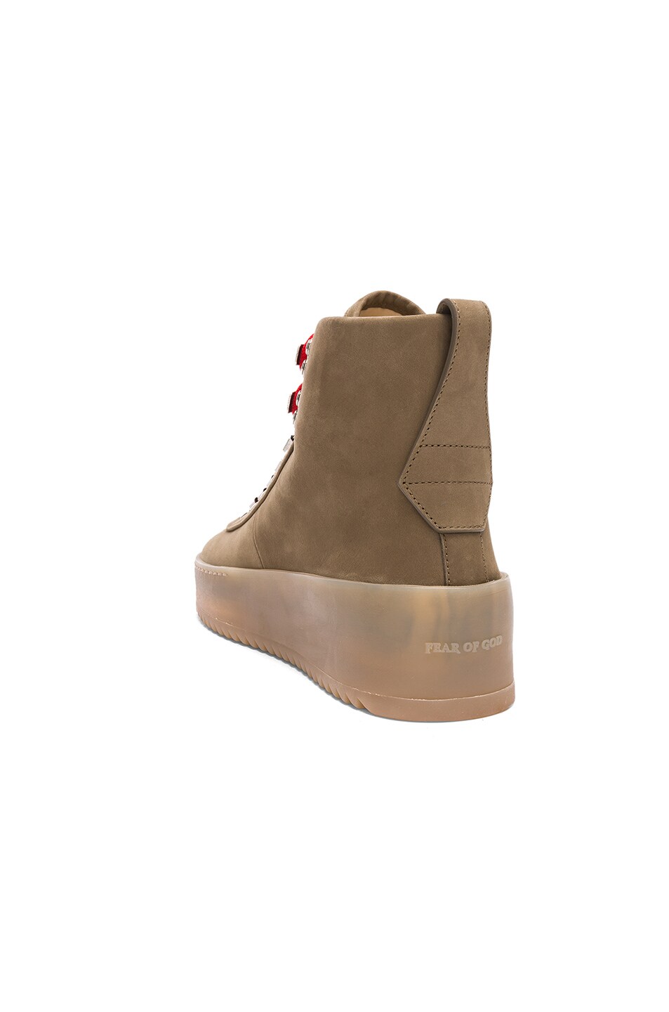 Fear of God Nubuck Leather Hiking Sneakers in Stone | FWRD