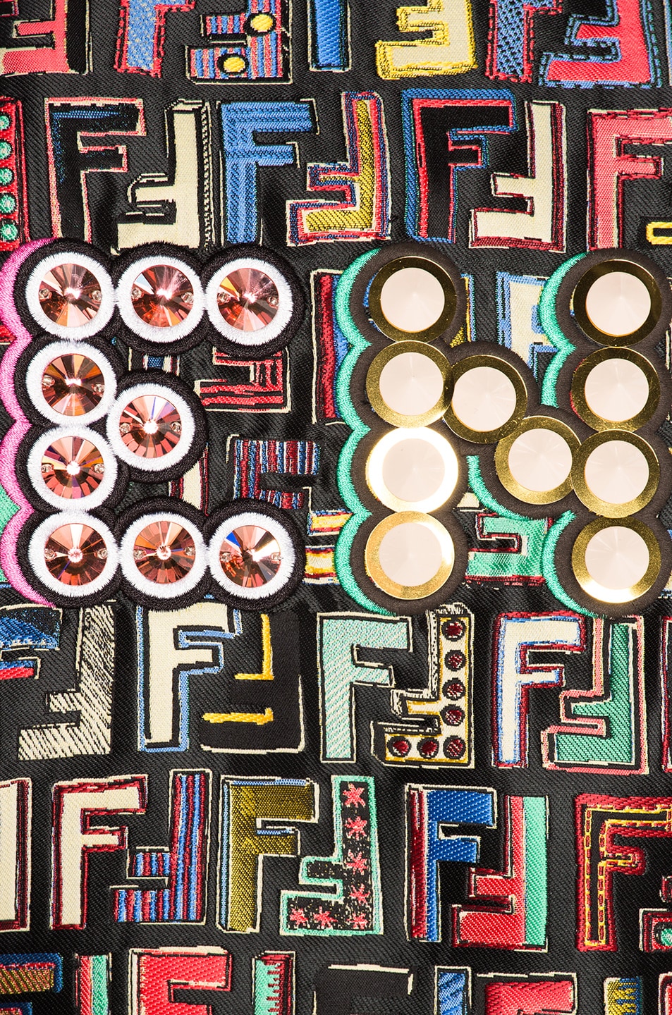 Fendi Logo Print Jacquard Jacket in Multicolor | FWRD