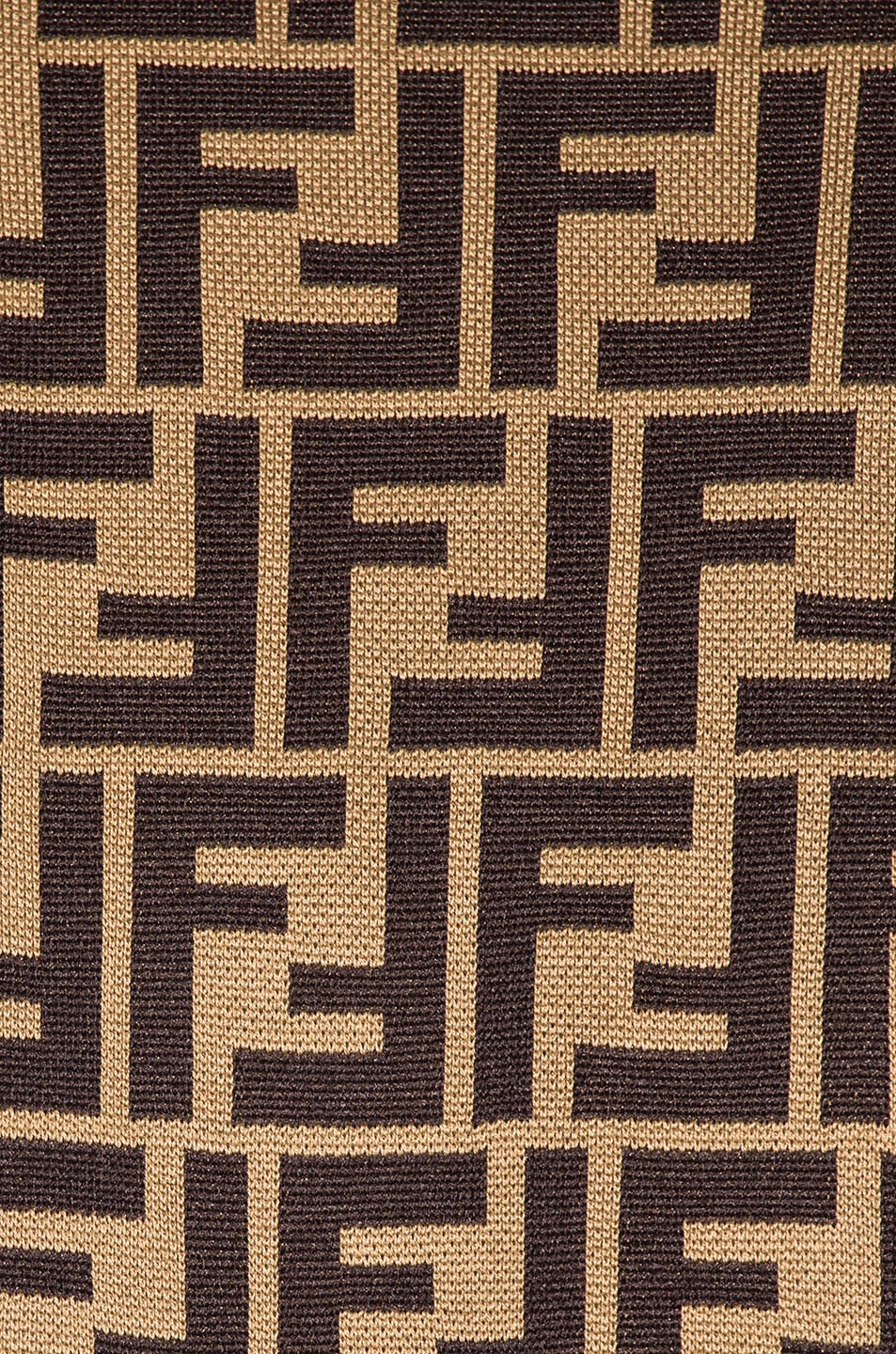 Fendi Ruched Logo Jacket in Mud & Dark Brown | FWRD