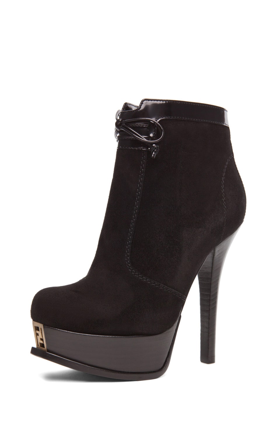 Fendi Fendista Bootie in Black | FWRD