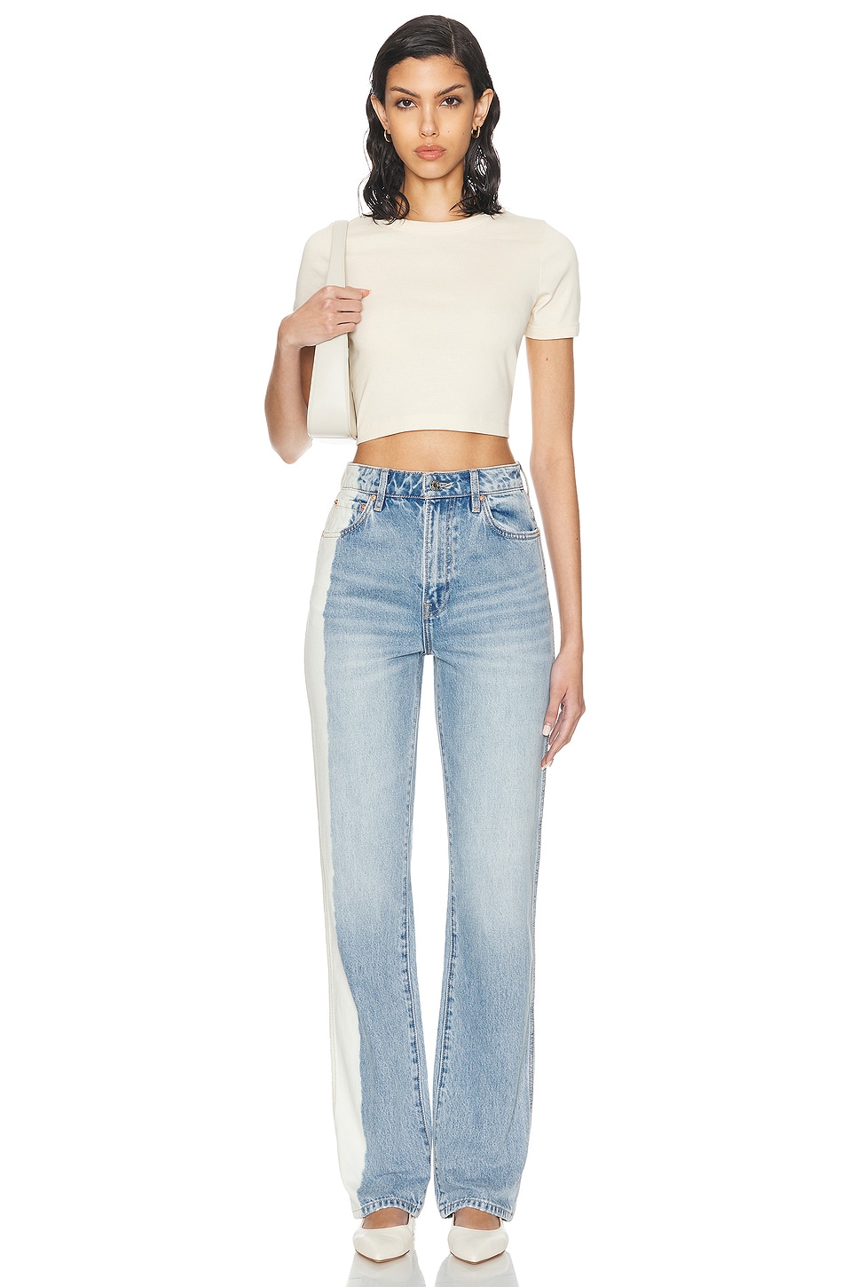 Designer Women's Cropped Tops | White, Black, Long Sleeve