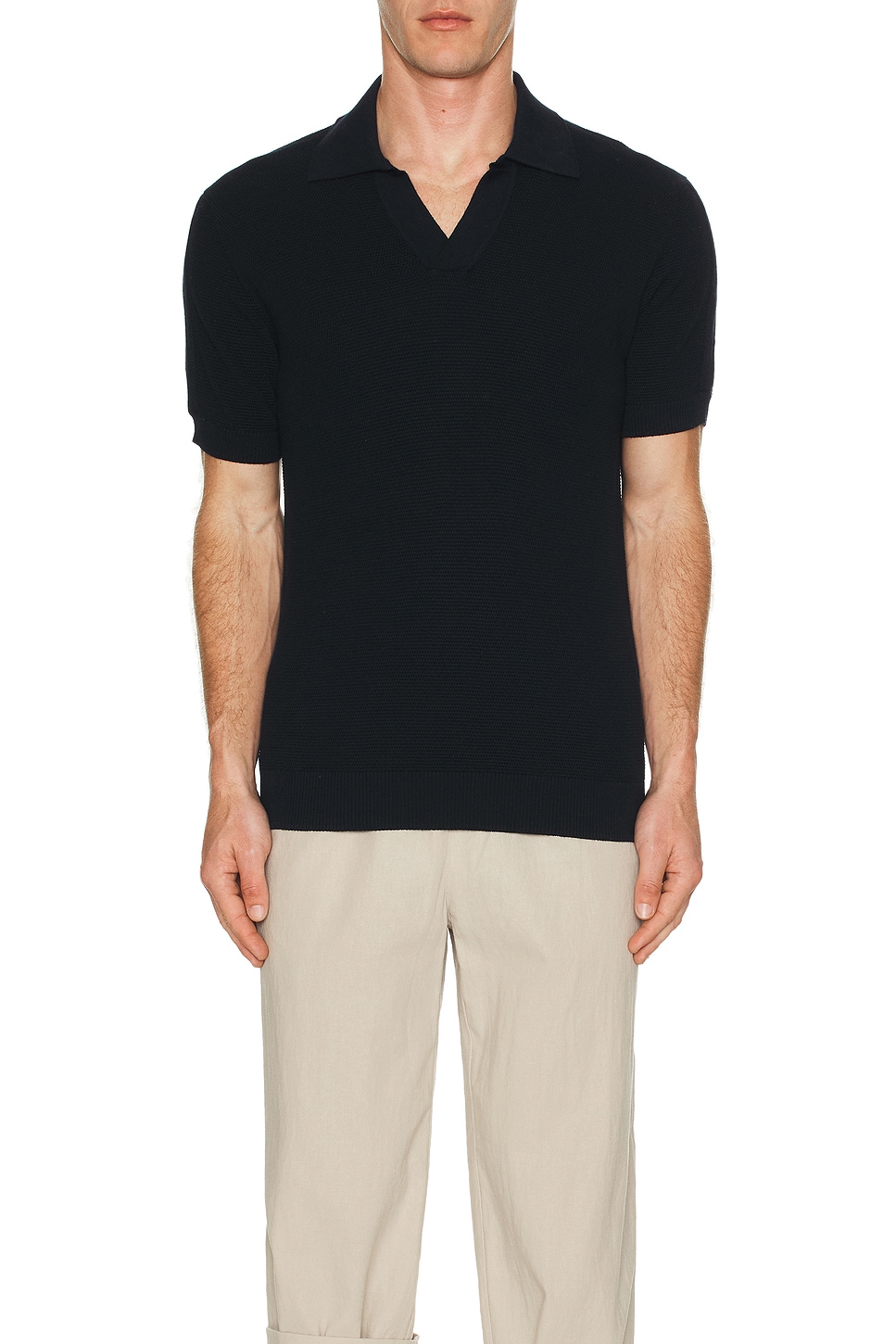 Frescobol Carioca Rino Str Cotton Salt And Pepper Stitch Ss Knitted ...