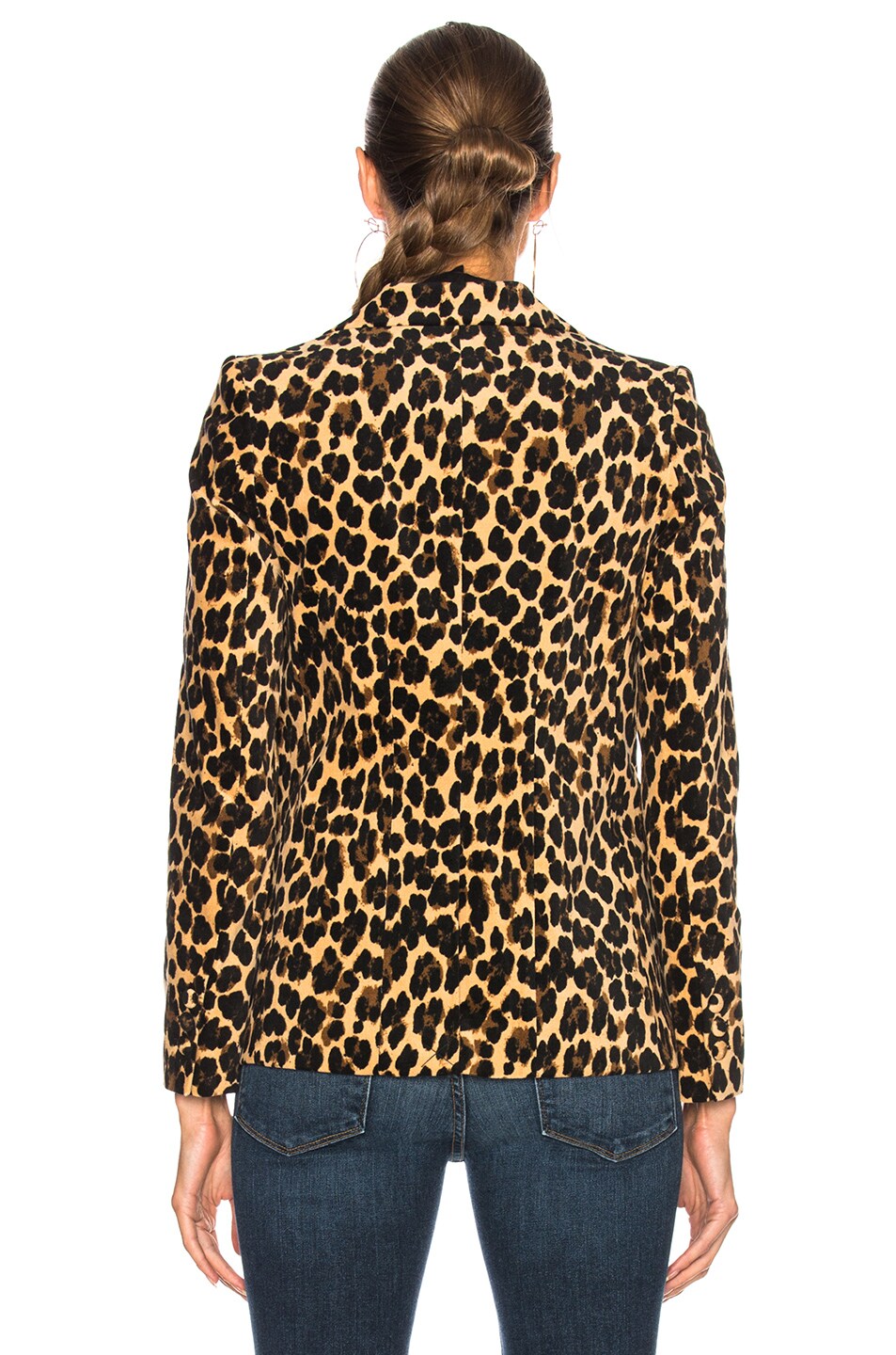 FRAME Denim Velvet Cheetah Classic Blazer in Cheetah | FWRD