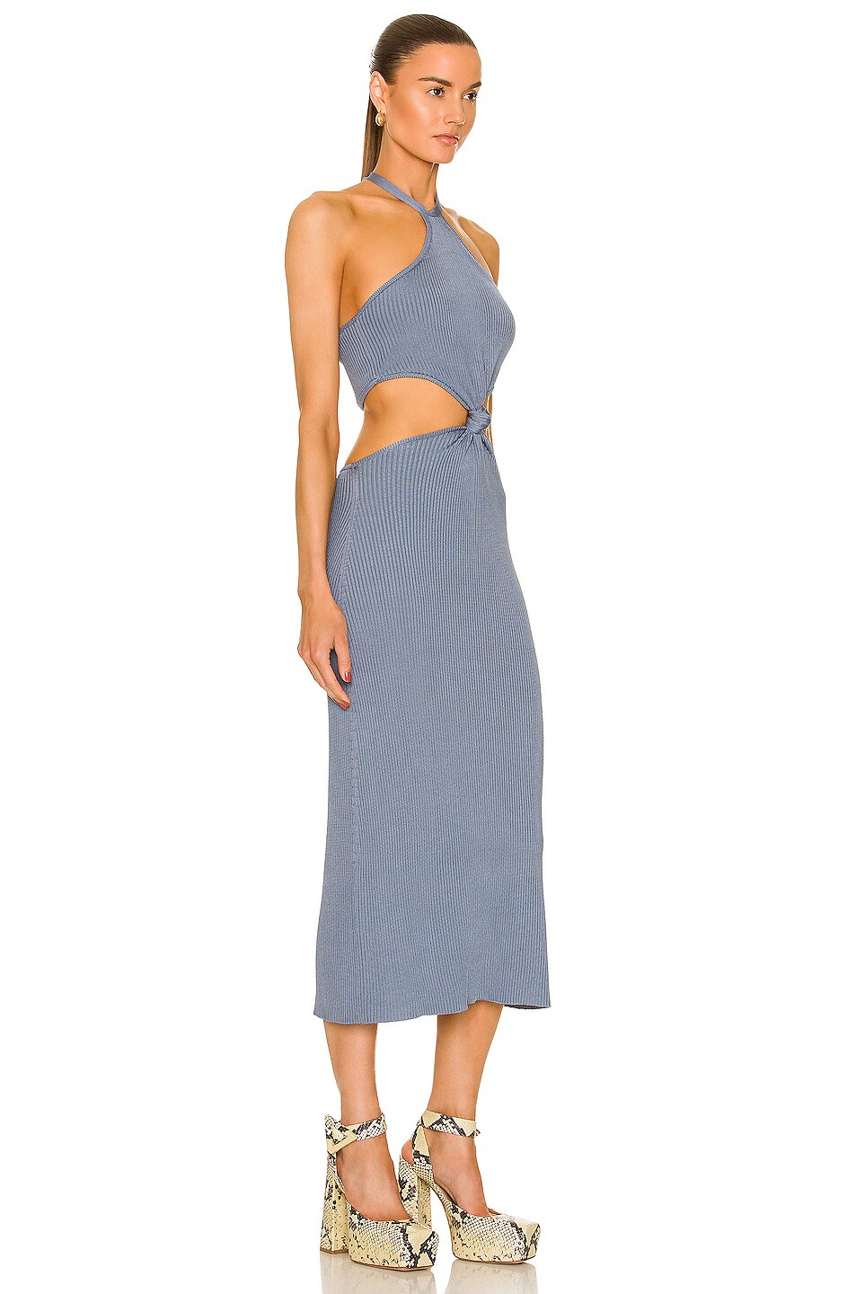 Cult Gaia Cameron Knit Dress in Steel | FWRD