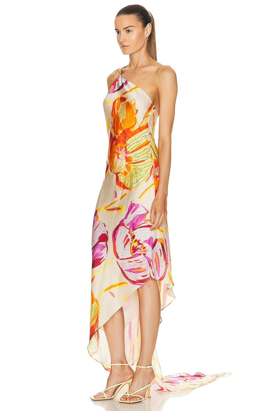 Cult Gaia Trysta Dress in Watercolor Floral | FWRD