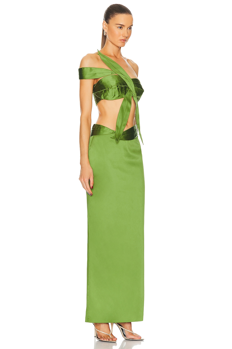 Cult Gaia Sharlena Long Gown in Olea | FWRD
