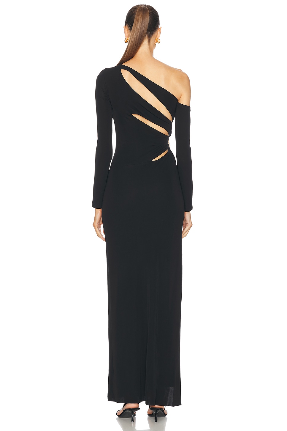 Cult Gaia Zinnie Gown in Black | FWRD