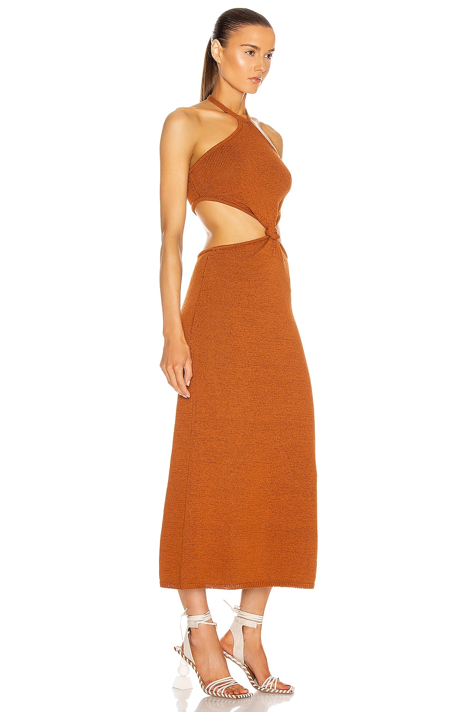 Cult Gaia Cameron Knit Dress in Amber | FWRD