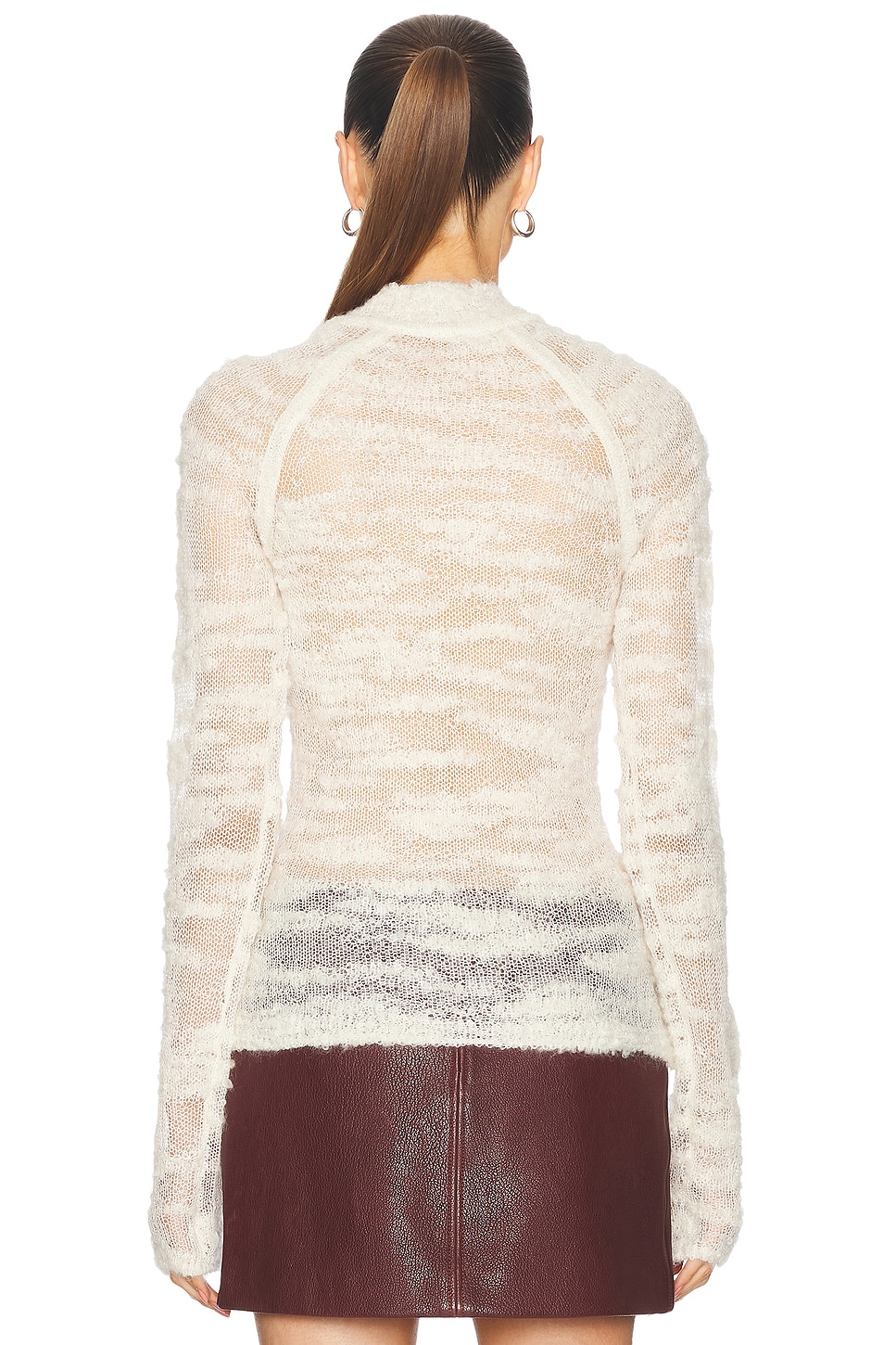 Cult Gaia Sima Knit Top in Off White | FWRD