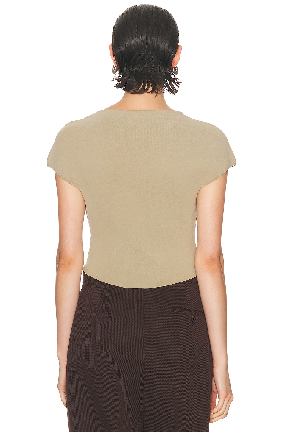 Cult Gaia Virginiana Knit Top in Nutmeg | FWRD