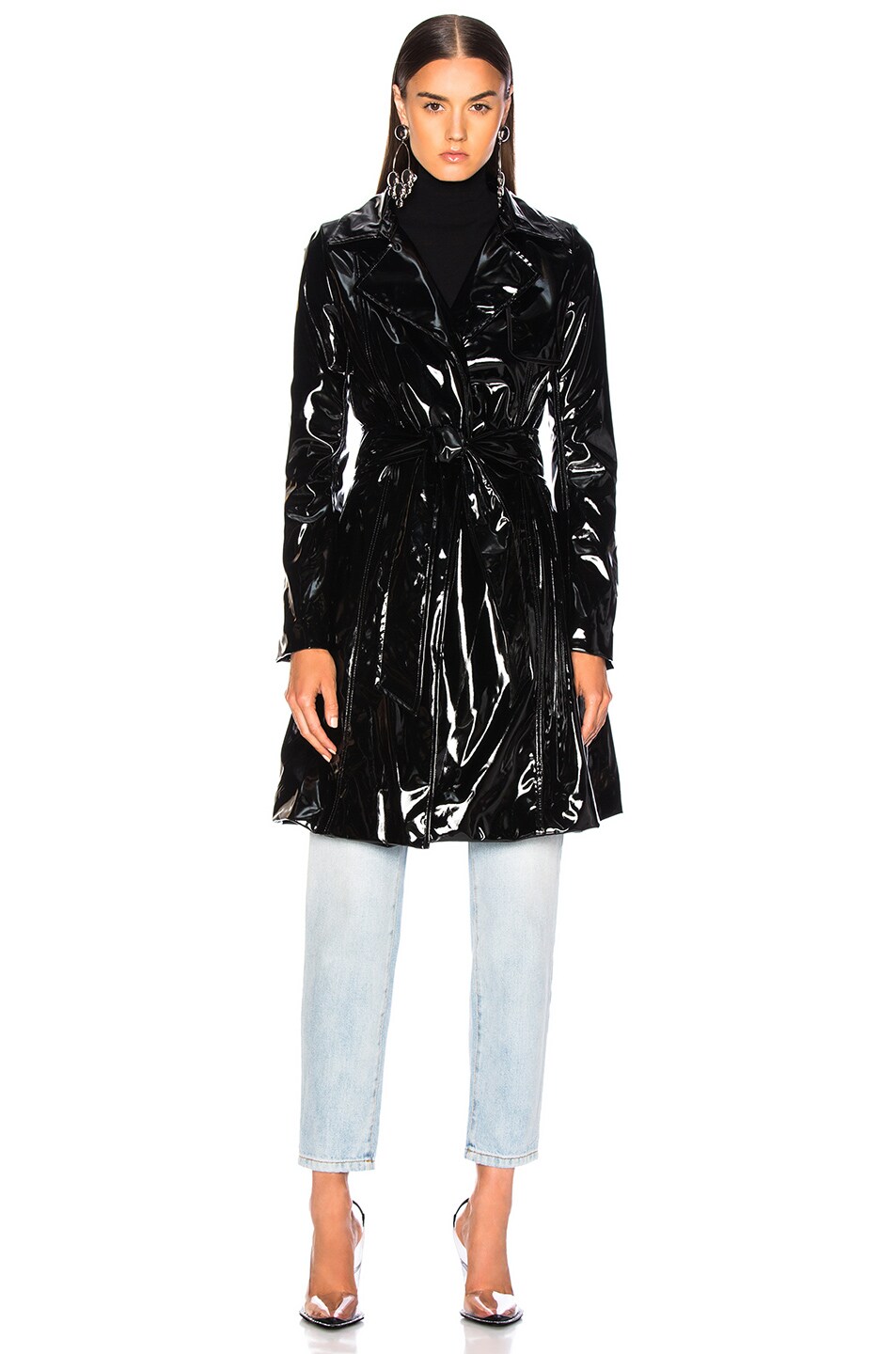 GALVAN Sheer Gloss Coat in Black | FWRD