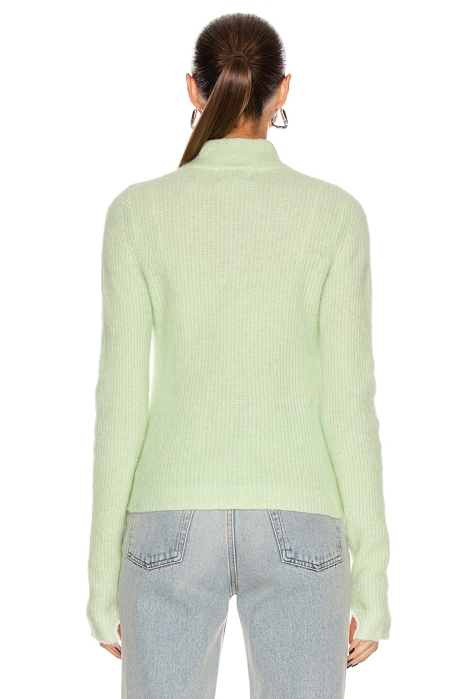 Ganni Soft Wool Knit in Patina Green | FWRD