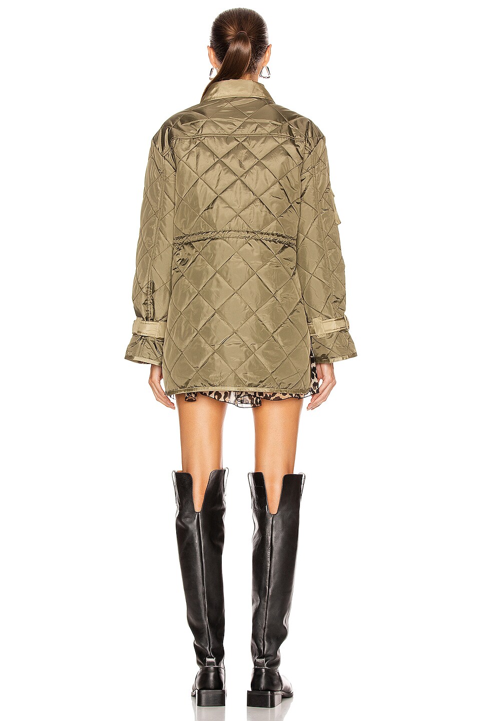 Ganni Ripstop Quilt Jacket in Kalamata | FWRD