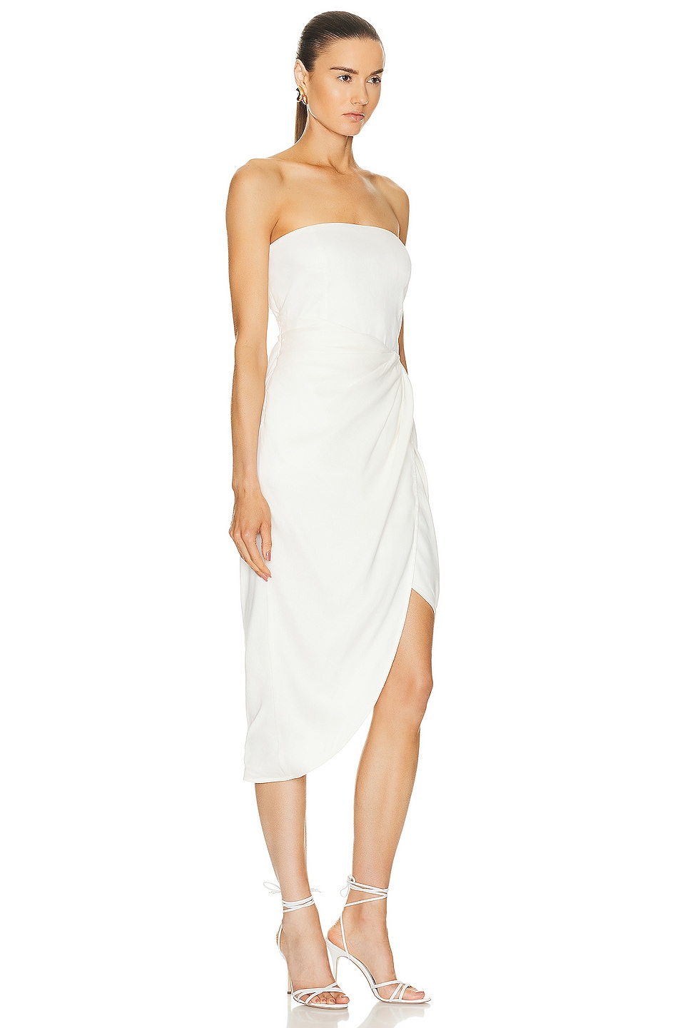 GAUGE81 Lica Midi Linen Dress in Ivory | FWRD