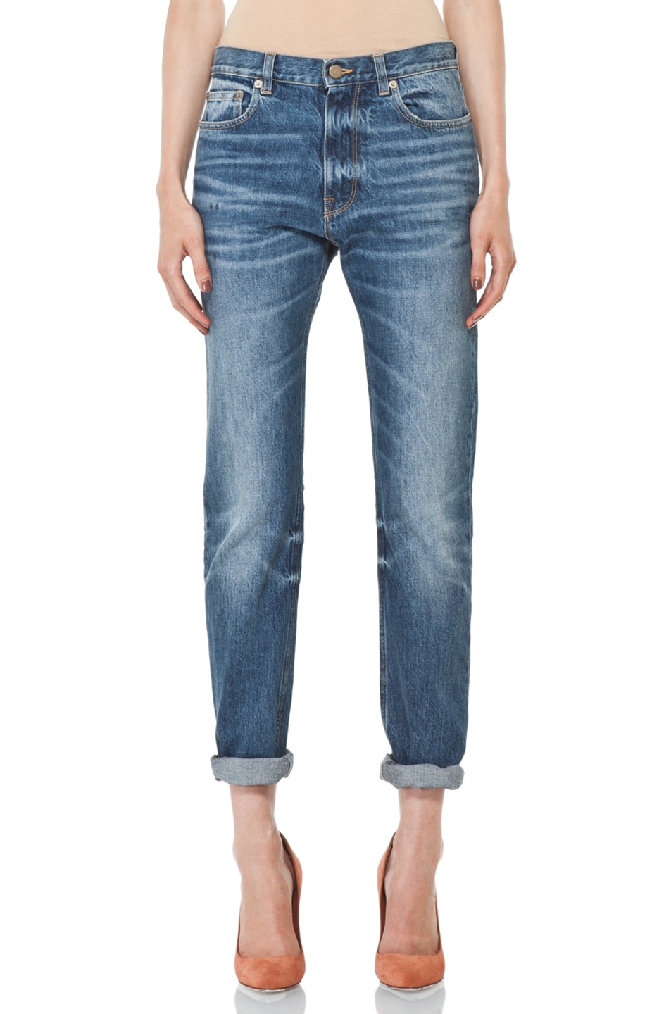 Golden Goose Jean in Washed Blue | FWRD