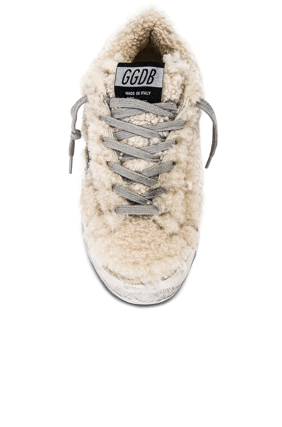 Golden Goose Superstar Sneaker in Beige & Silver | FWRD