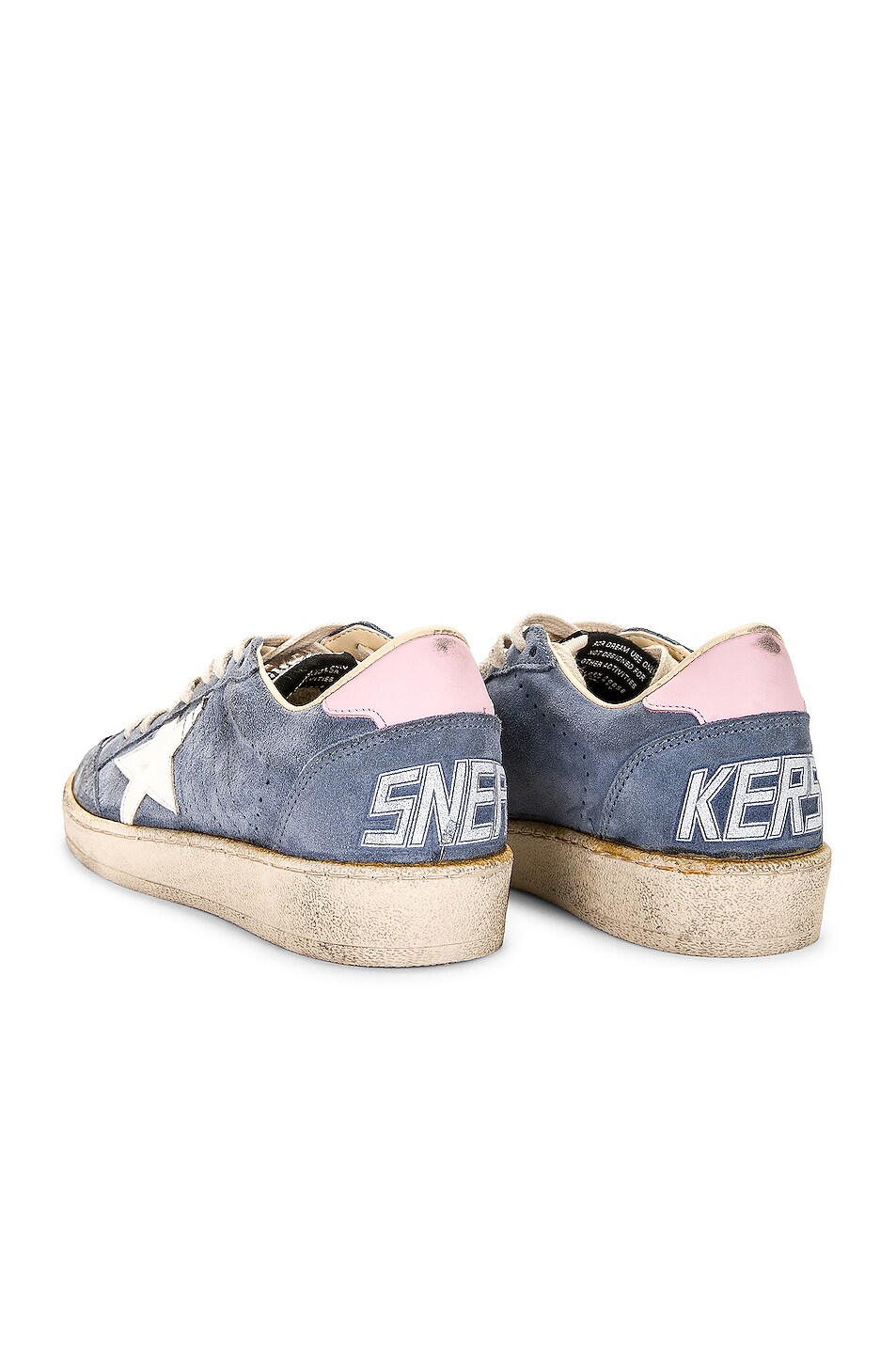 Golden Goose Ballstar Sneaker in Powder Blue, White, & Pink | FWRD
