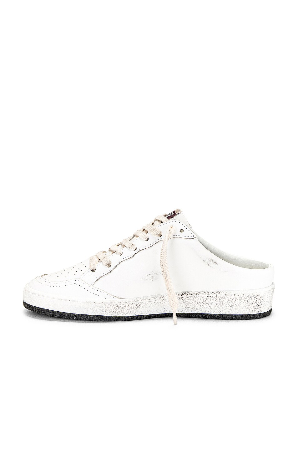 Golden Goose Ball Star Sabot Sneaker in White & Black | FWRD