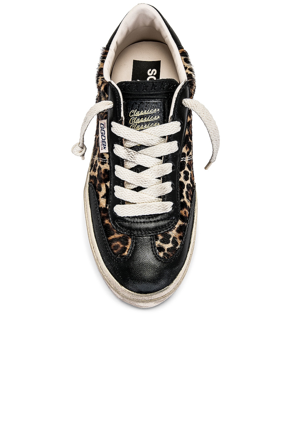 Golden Goose Soul Star Sneaker in Beige Brown Black Leopard & Black | FWRD