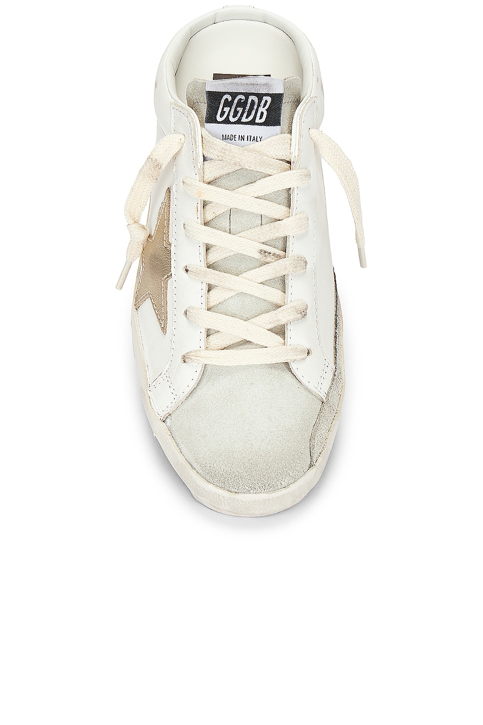 Golden Goose Super Star Sabot Leather Upper Slip On Sneaker in Optic ...