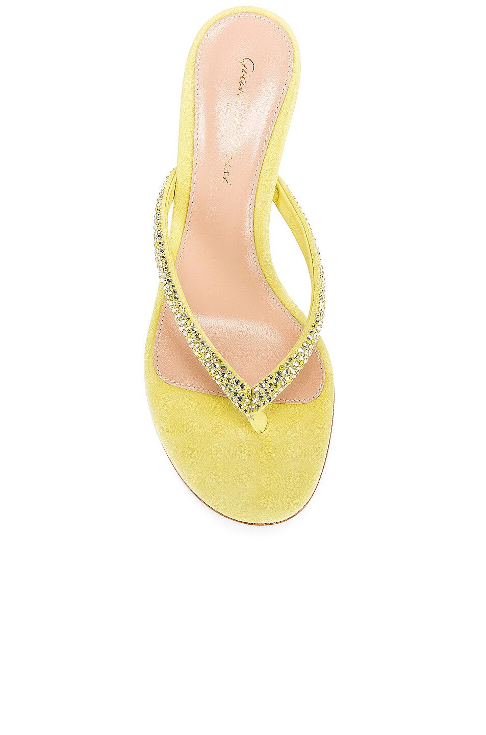 Gianvito Rossi Diva Flip Flop Sandals in Lemonade | FWRD