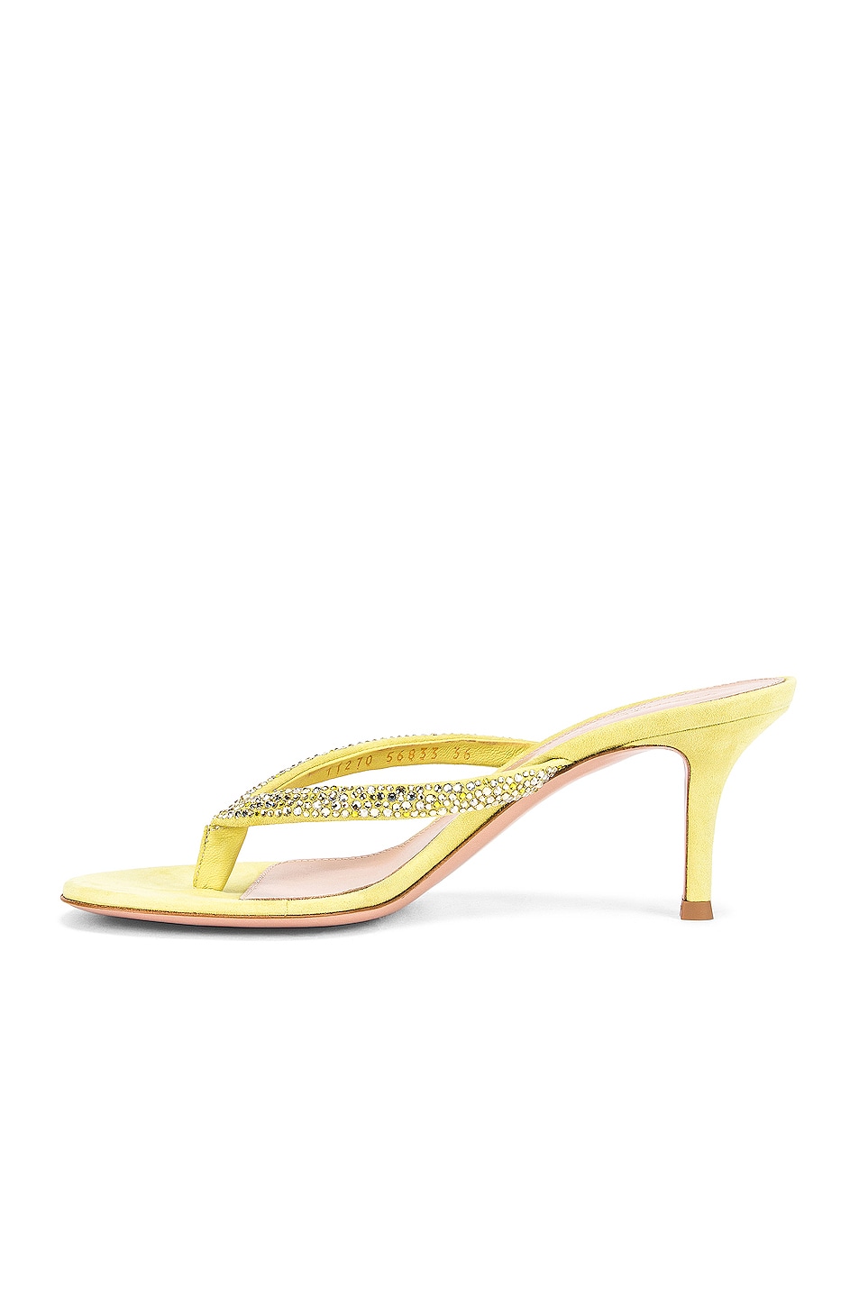 Gianvito Rossi Diva Flip Flop Sandals in Lemonade | FWRD