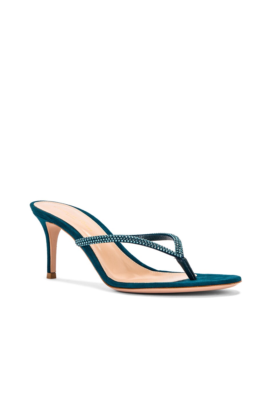 Gianvito Rossi Suede Thong Sandals in Persian | FWRD