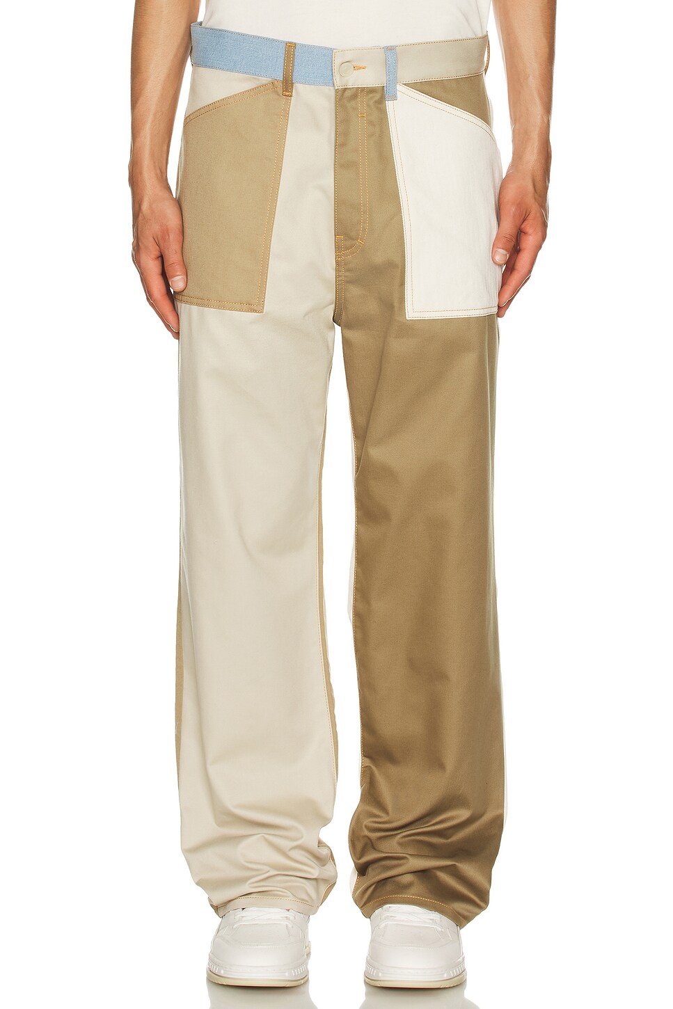 Givenchy Relaxed Fit Patchwork Denim Jeans in Multicolor in 960 | FWRD