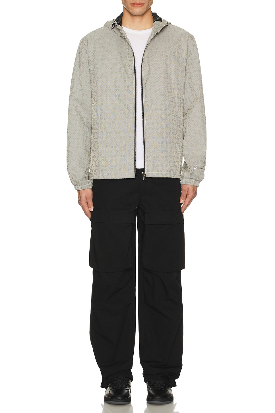 Givenchy Windbreaker Jacket in Black & White | FWRD