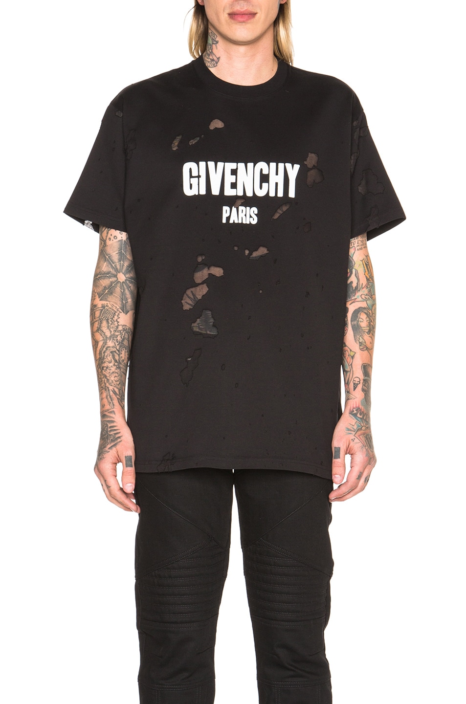 Givenchy Paris Tee in Black | FWRD