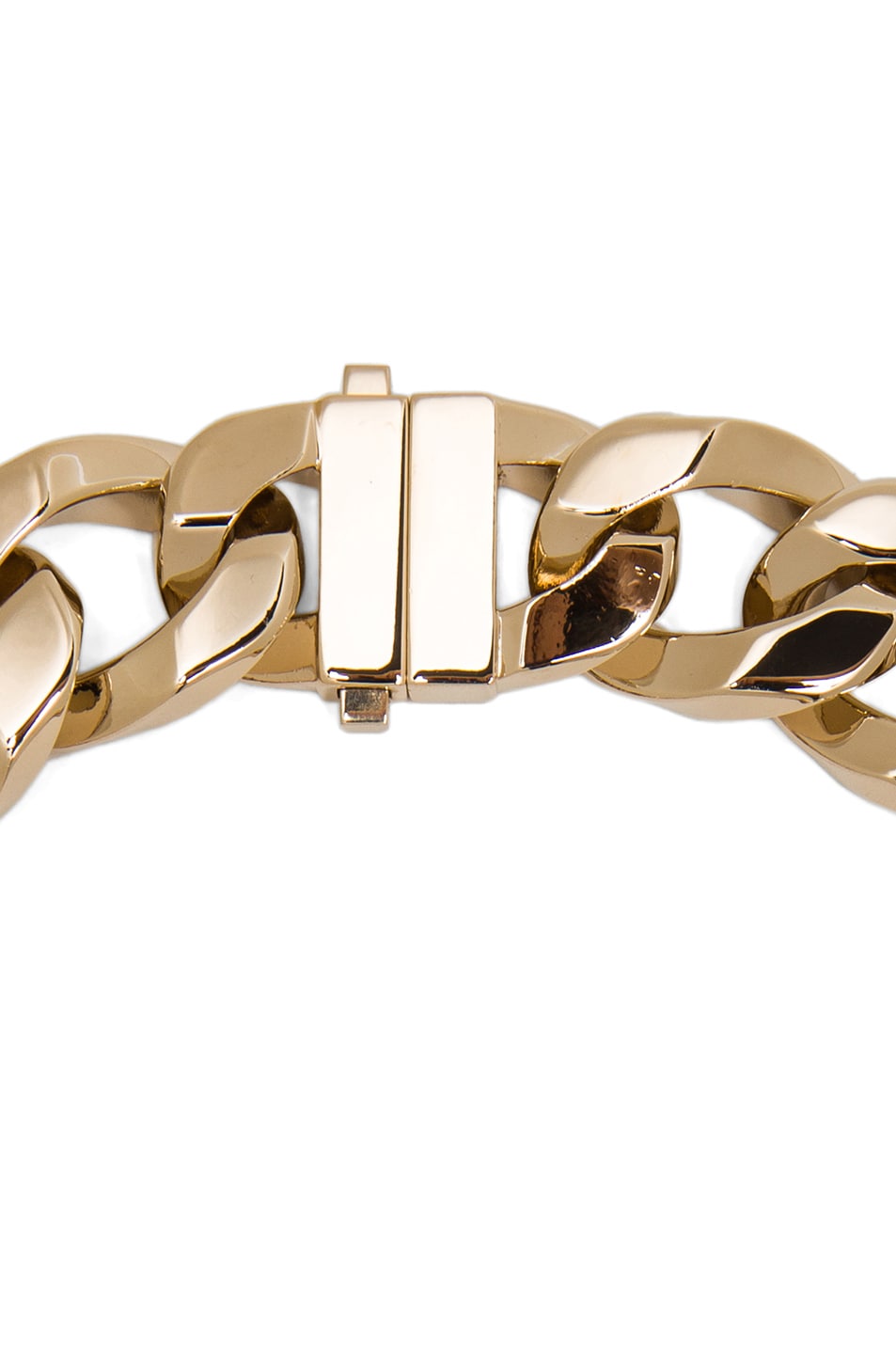 Givenchy Chain Necklace with Metal Lock Front in Gold | FWRD