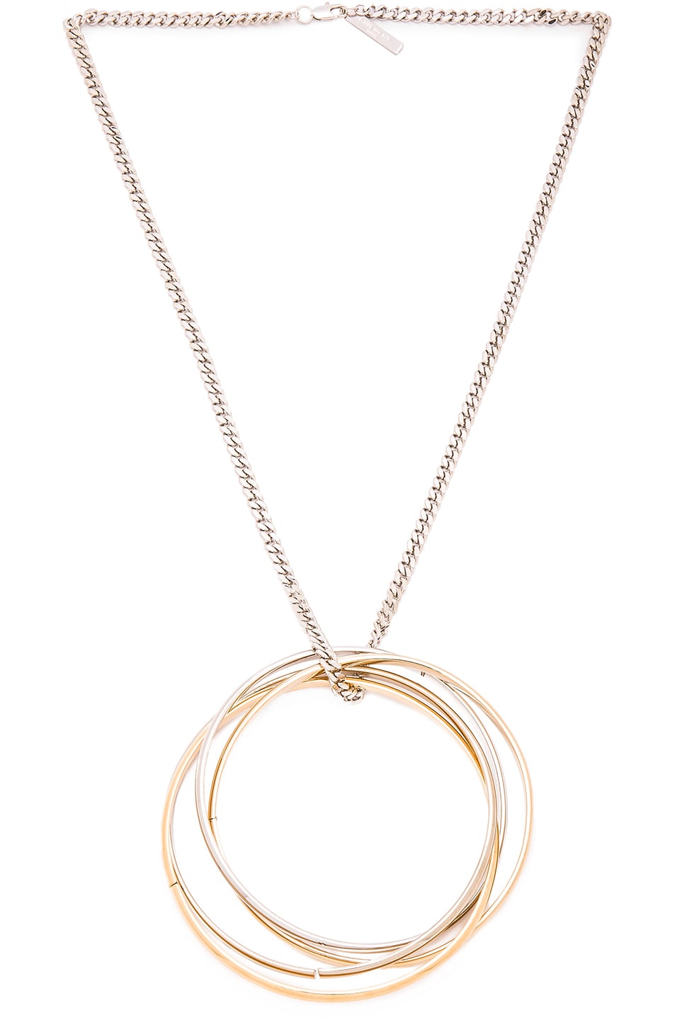 Givenchy Multi Ring Necklace in Gold & Silver | FWRD