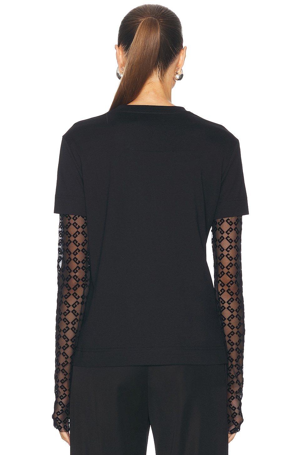 Givenchy Double Layer T-shirt in Black | FWRD