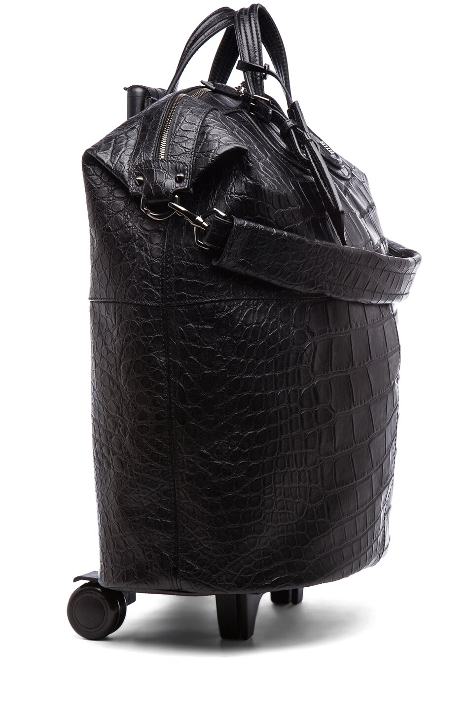 Givenchy Crocodile Stamped Nightingale Trolley in Black | FWRD